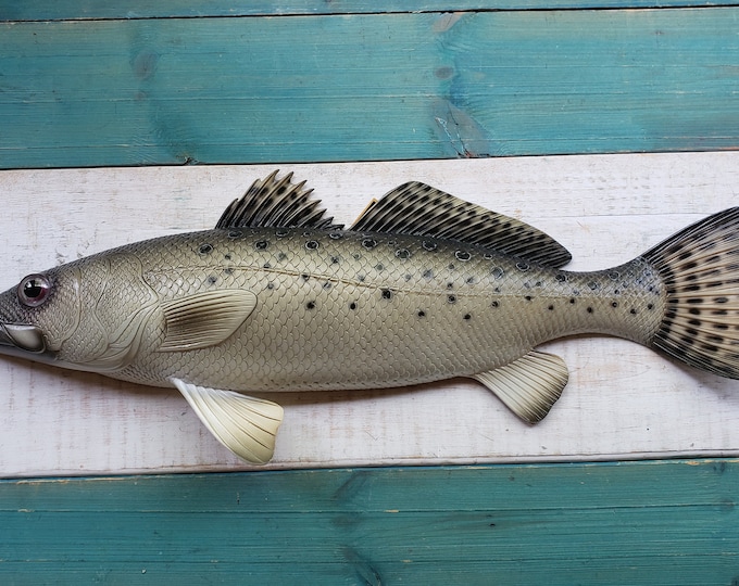 Sea Trout Wall Replica Decor Tropical Ocean Hand-painted 3D Saltwater ...