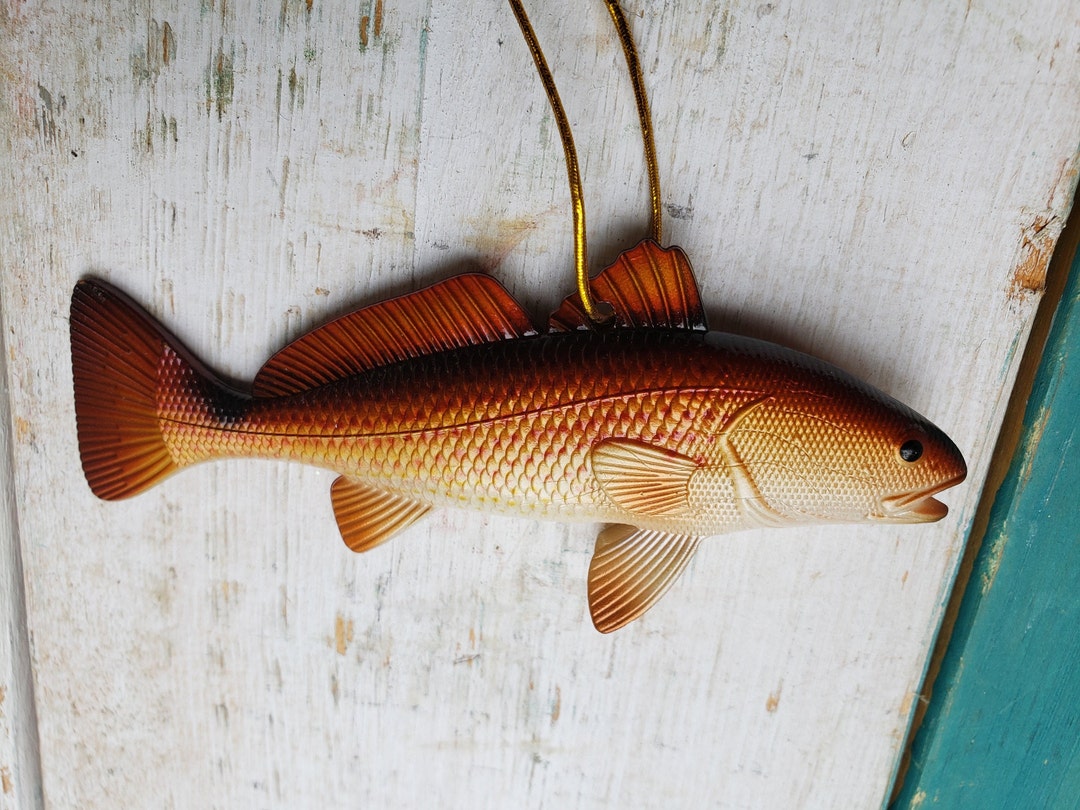 Redfish Decor Holiday Ornament 4.75" X 2" Nautical Decor **CHOICE of 1 ...