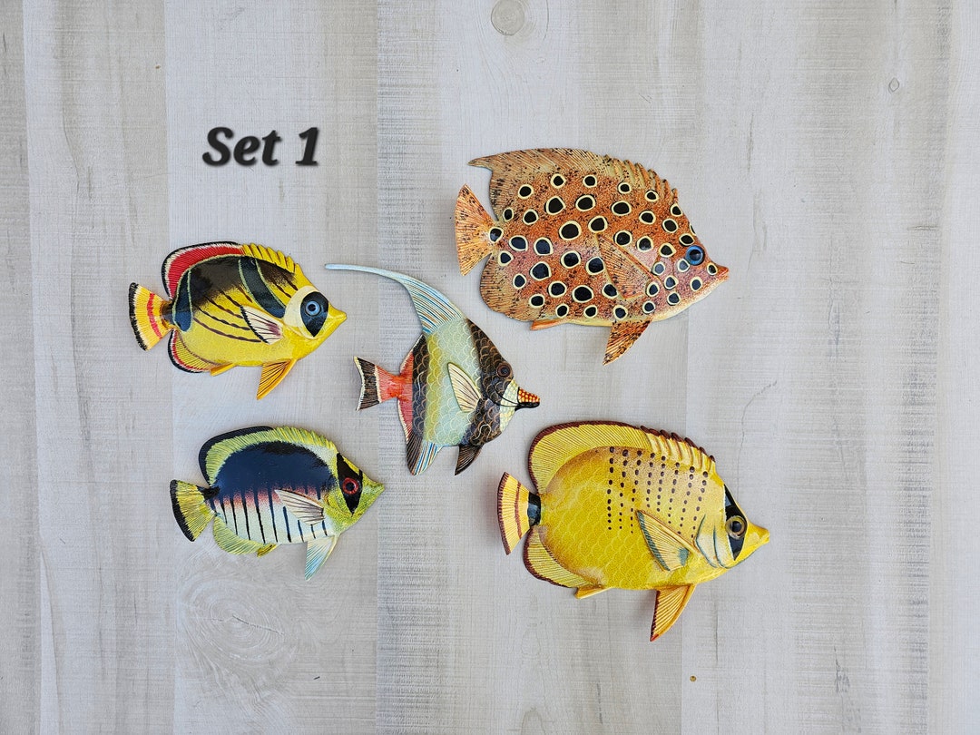 Tropical Fish Wall Decor (options - Set 1 or Set 2) - Etsy