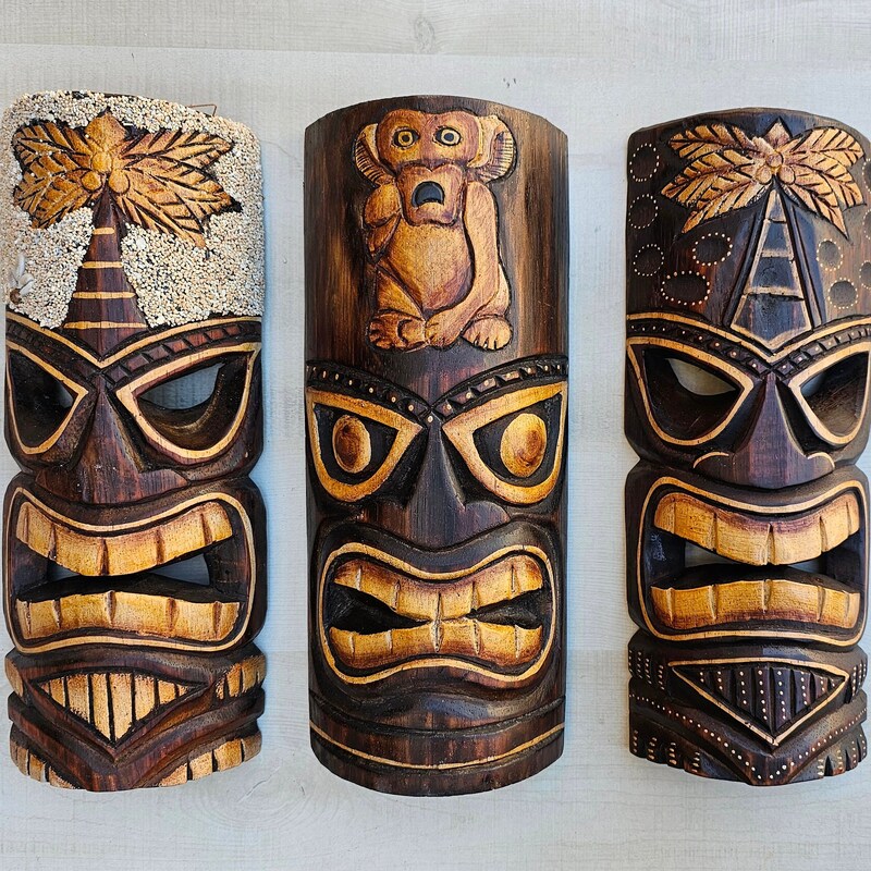 Tiki Mask - Etsy