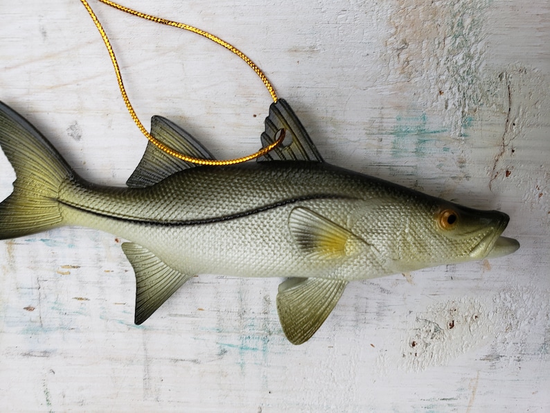 Snook Decor Holiday Ornament 4.75" X 2" Nautical Decor **CHOICE of 1, 2 ...