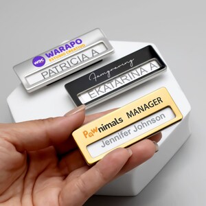 Custom Name & Logo Identification Badge in Full Color, Personalized ...