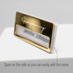 Custom Name & Logo Identification Badge in Full Color, Personalized ...