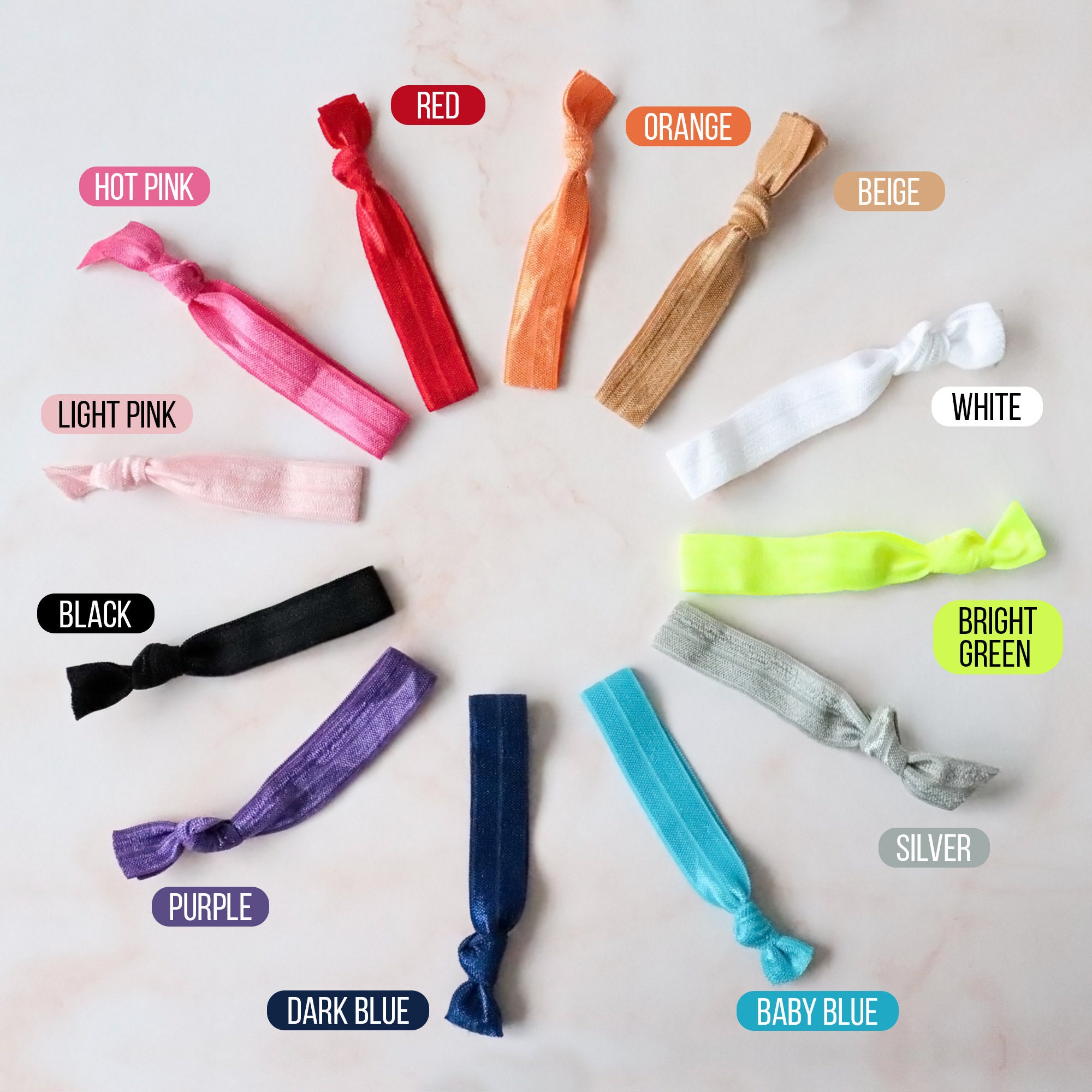 Elastic Bands for Medical Tags Elastic Solid Color Hair Ties - Etsy