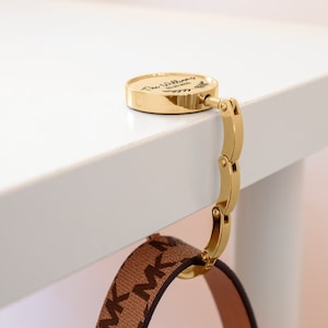 Custom Engraved Purse Hook Sets, Personalized Folding Handbag Hanger ...
