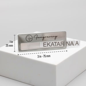 Custom Name & Logo Identification Badge in Full Color, Personalized ...