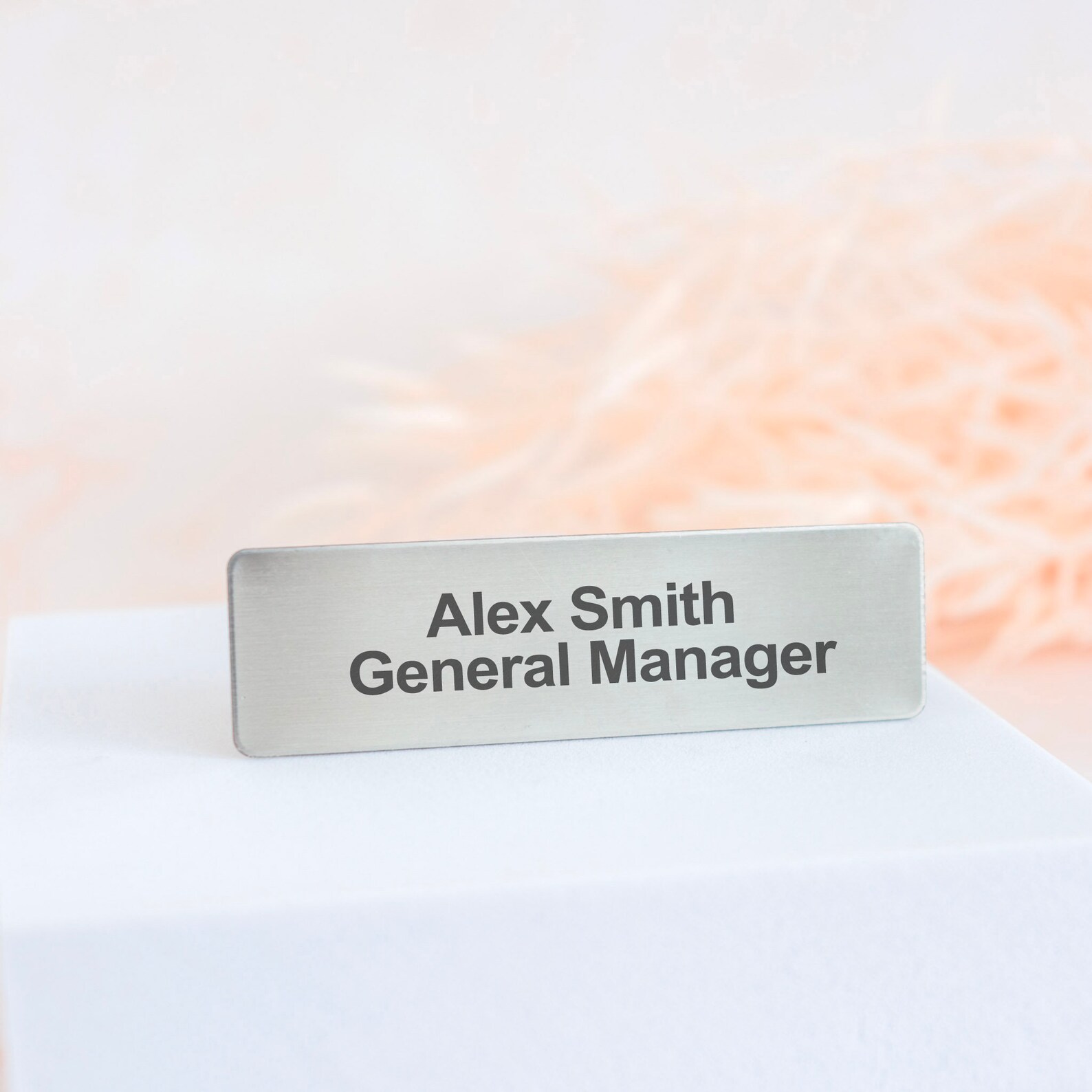 Custom Engraved Name Identification Badge Personalized - Etsy