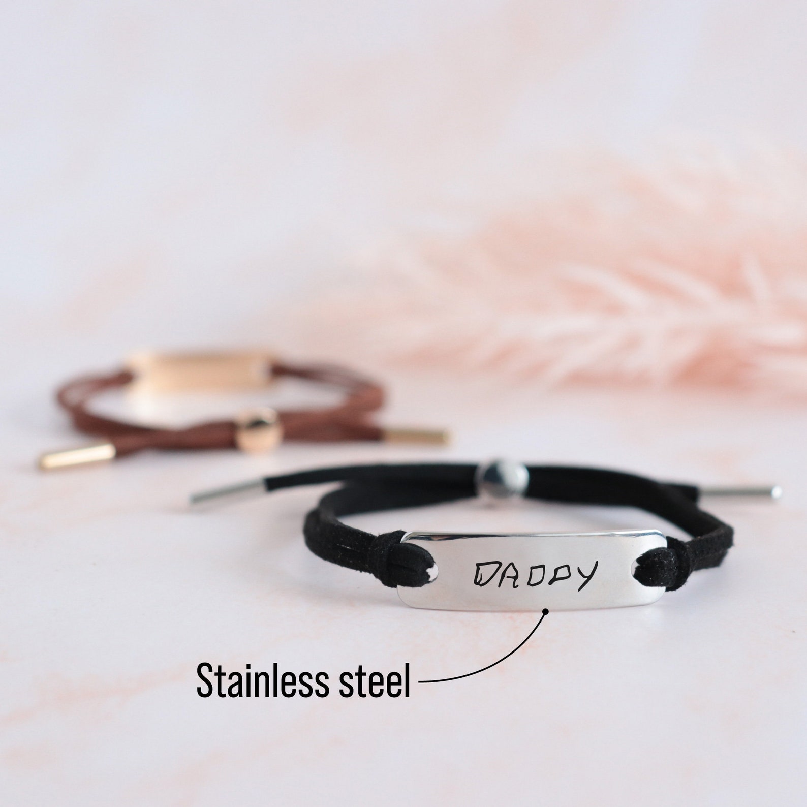 Custom Handwritten Remembrance Bracelet, Personalized Memorial Cord ...