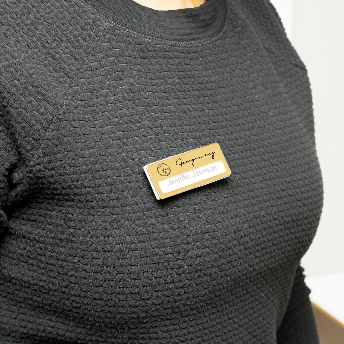 Custom Name & Logo Identification Badge in Full Color, Personalized ...