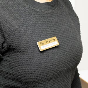 Custom Name & Logo Identification Badge in Full Color, Personalized ...