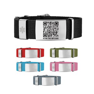QR Code Smart Emergency Bracelet, Personalized Scannable Safety Medical ...