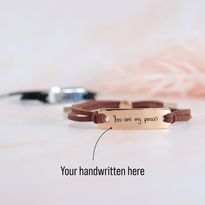 Custom Handwritten Remembrance Bracelet, Personalized Memorial Cord ...