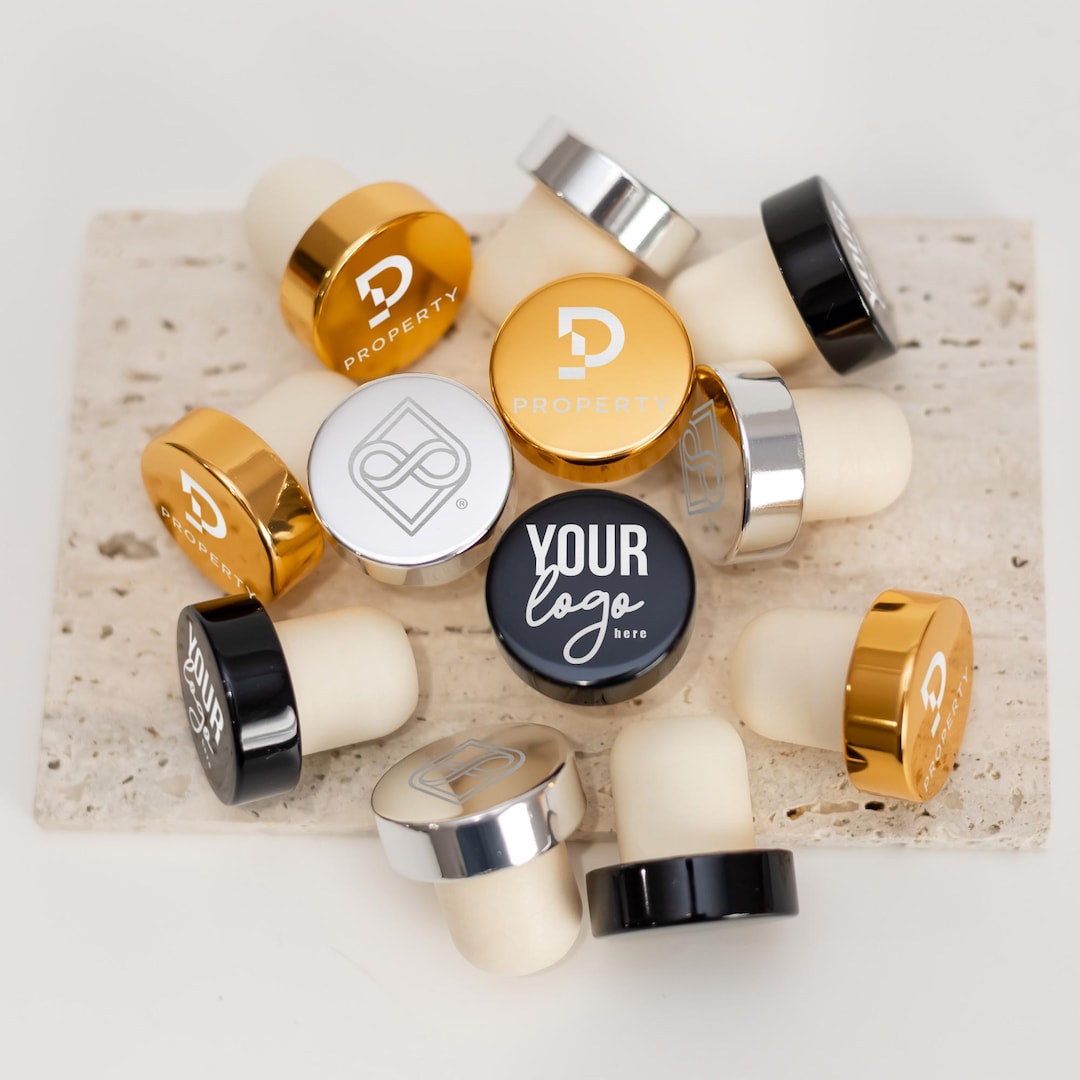 Bulk Custom Logo Wine Bottle Stopper - Engraved Corks for Corporate ...