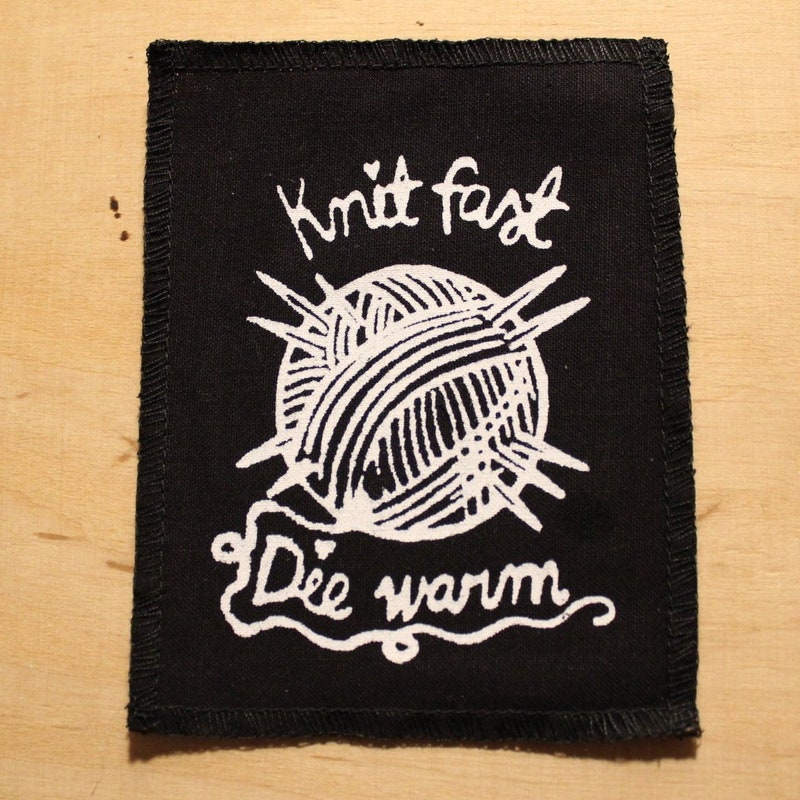 Knitting Patch - Etsy