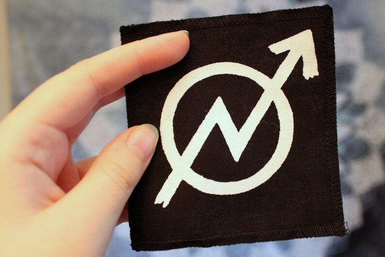 Squat Symbol Screen Print Sew on Patch - Etsy