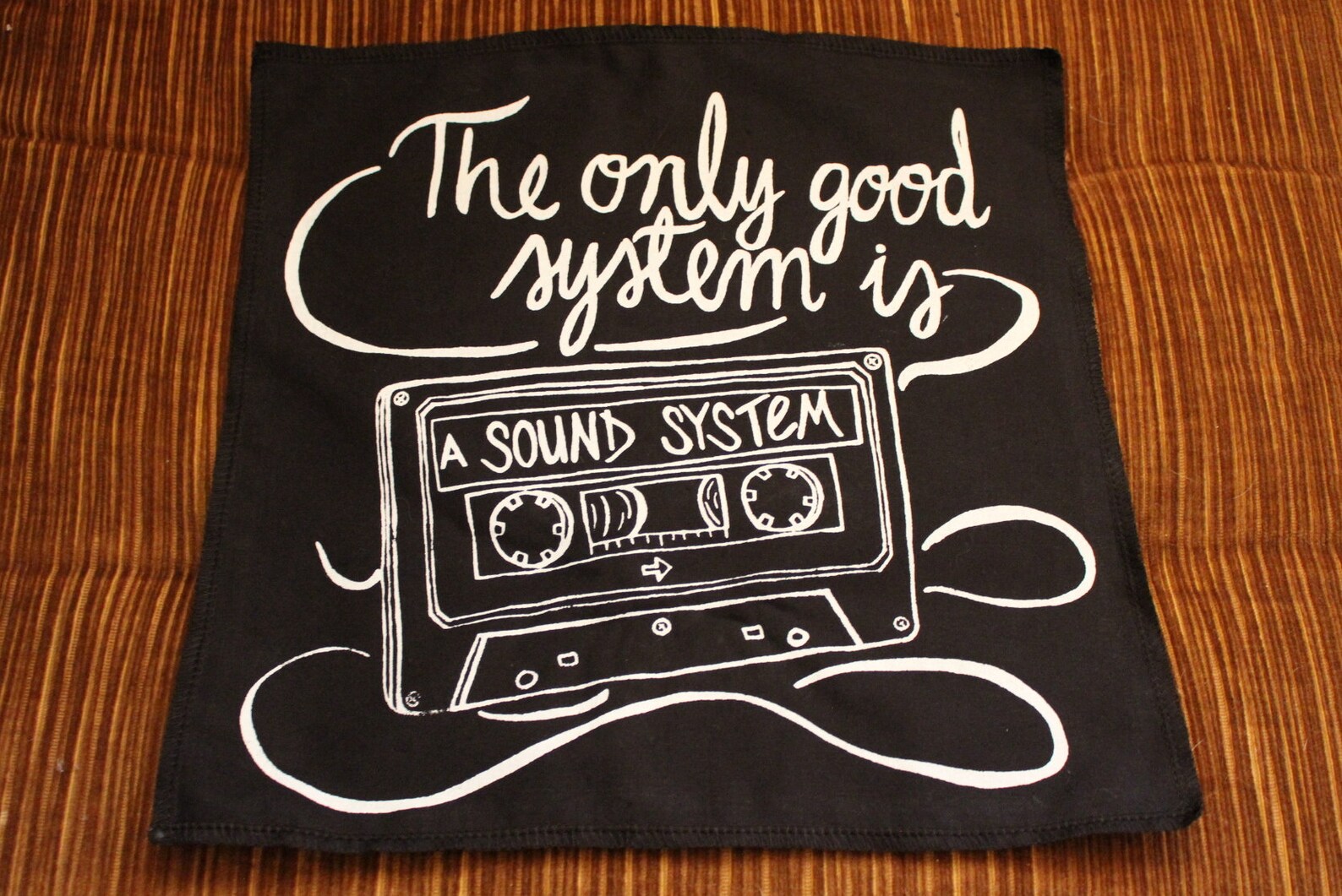 Sound System Back Patch: Screen Printed Sew-on Patch - Etsy