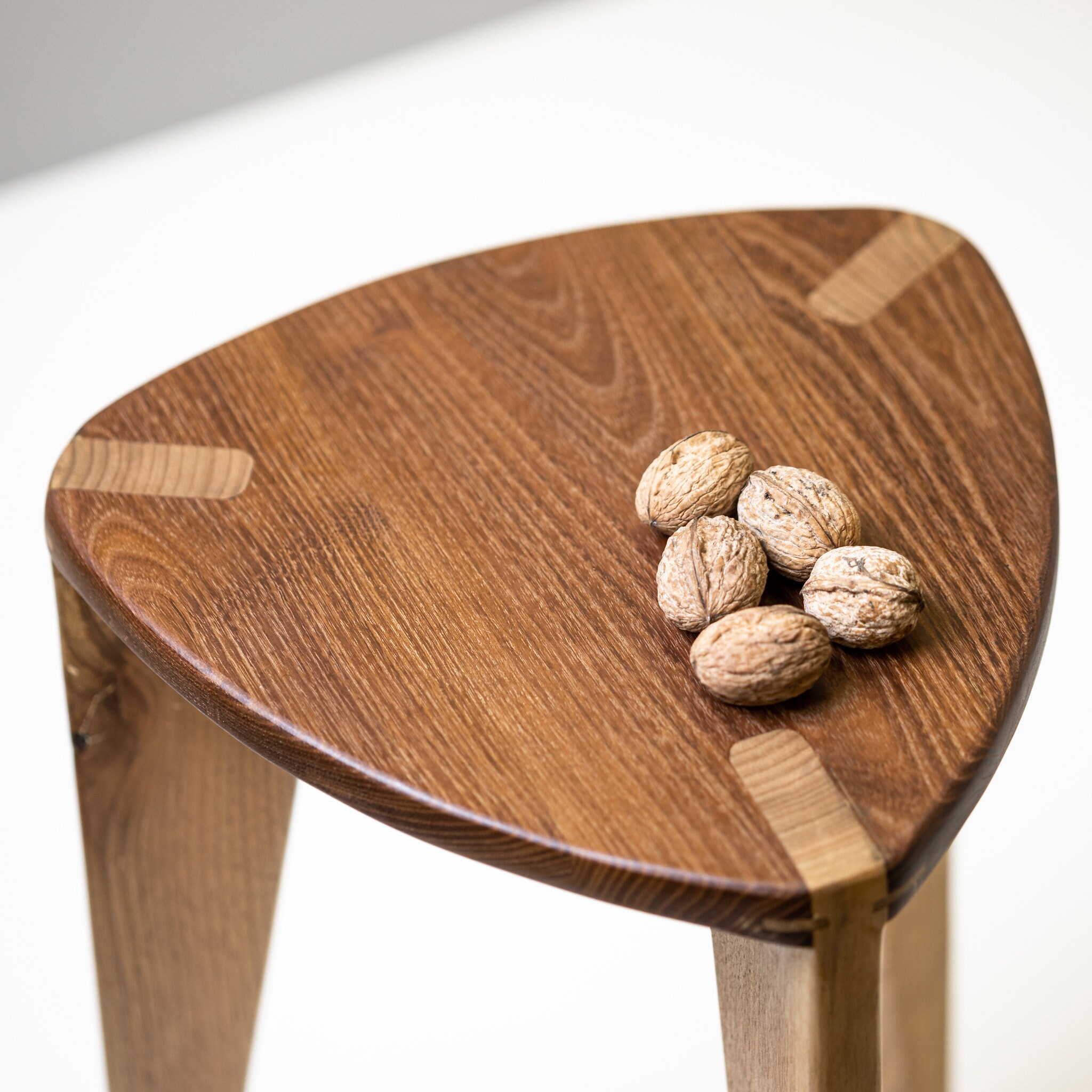 Walnut Stool Flat Seat Height 45 Cm 18 Free Shipping - Etsy UK