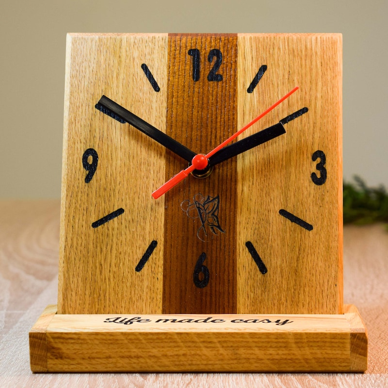 Handmade Wood Clock - Etsy