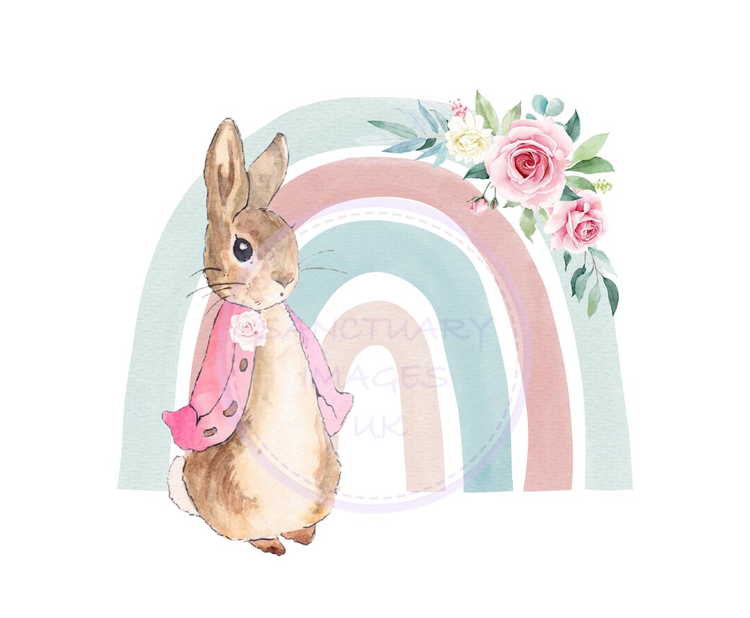 Peter and Flopsy PNG, Animal Sublimation Design, Peter Rabbit & Flopsy ...