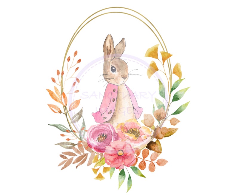 Peter Rabbit Flopsy Bunny PNG Animal Sublimation Design - Etsy