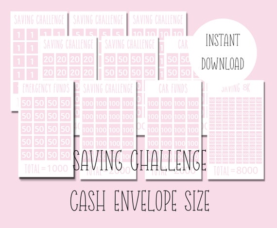 Pink Starter Pack Printable Challenges Digital Download - Etsy