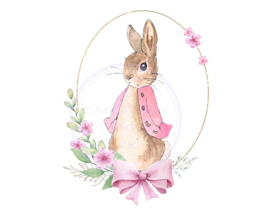 Peter Rabbit, Flopsy Bunny PNG, Animal Sublimation Design, Flopsy PNG ...