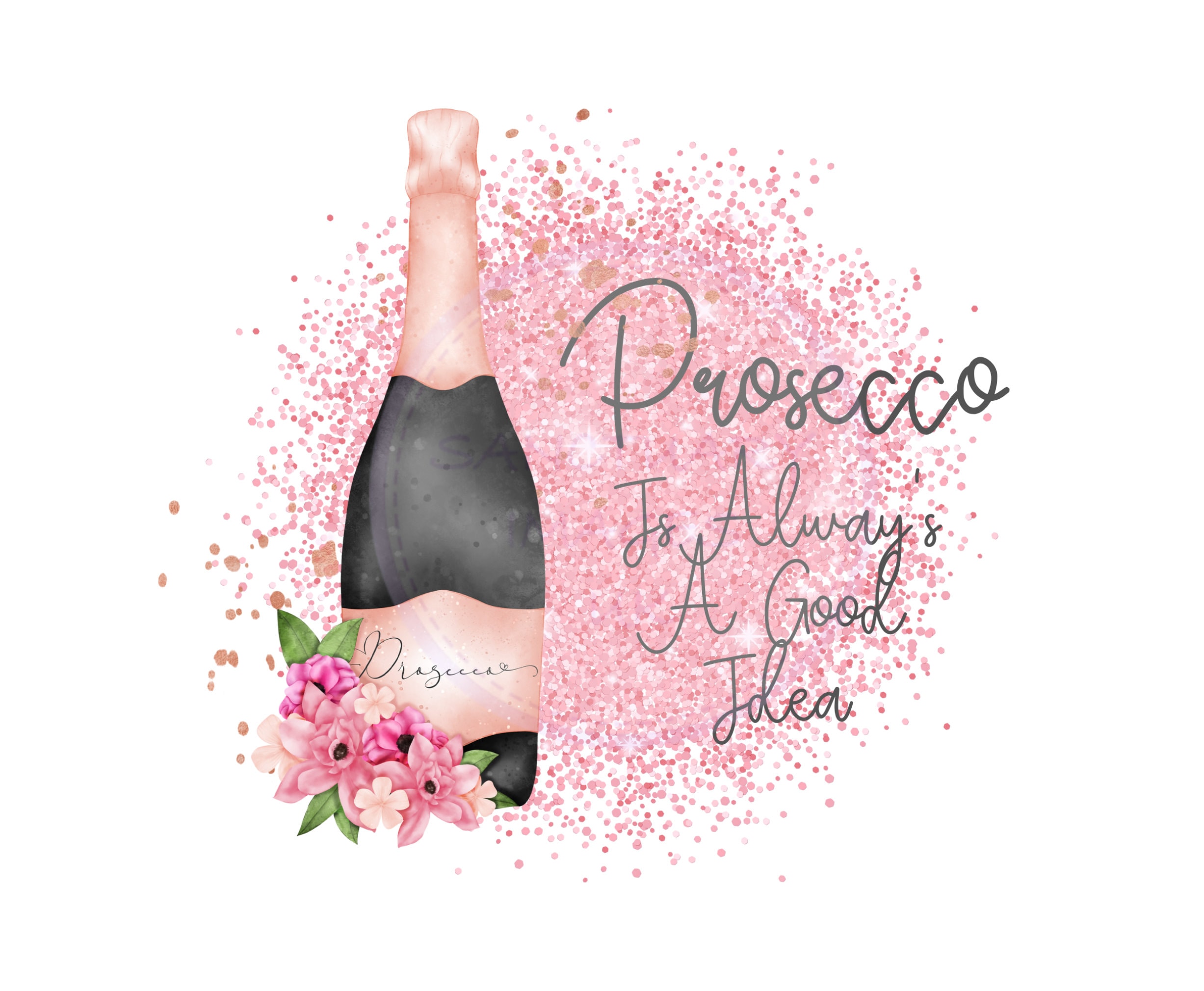 Prosecco Sublimation PNG Alcohol Sublimation Design - Etsy UK