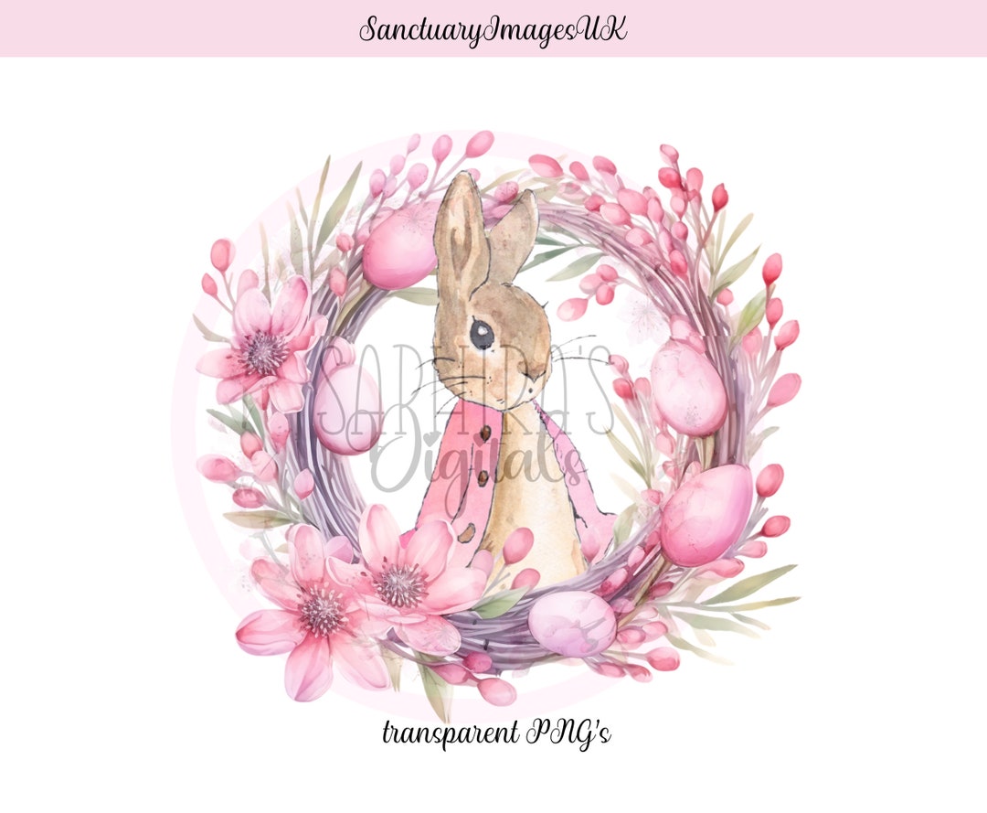 Peter and Flopsy Easter PNG, Animal Sublimation Design, Peter Rabbit ...