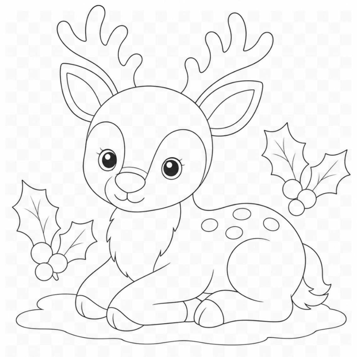 Christmas Reindeer Kinusaiga Pattern | 8x8 Fabric Art (digital Download ...