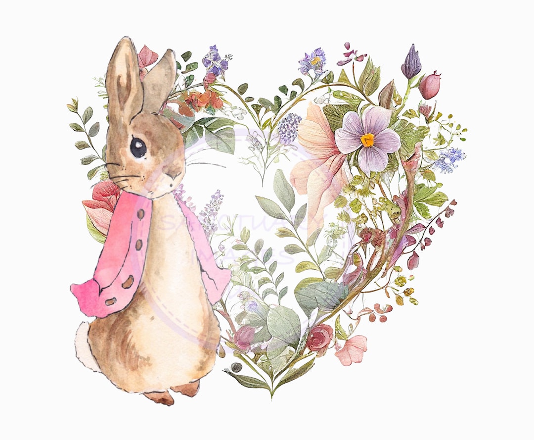 Peter and Flopsy PNG, Animal Sublimation Design, Peter Rabbit & Flopsy ...