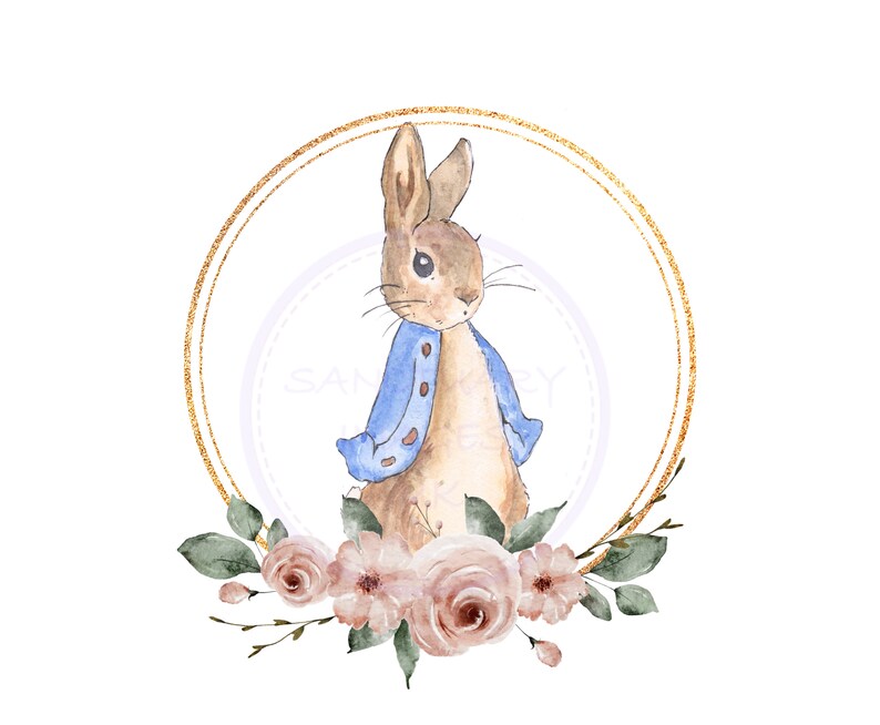 Peter Rabbit Flopsy Bunny PNG Animal Sublimation Design - Etsy