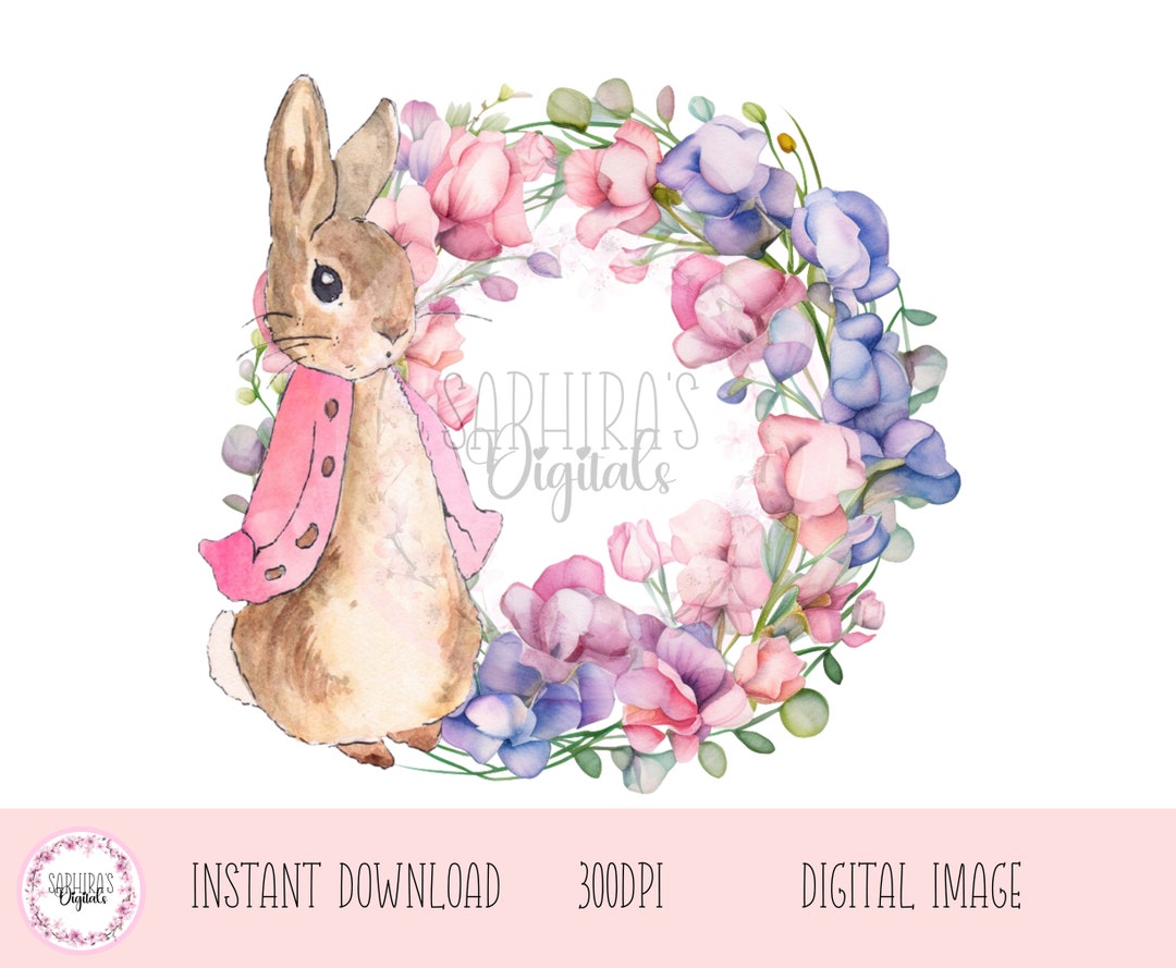 Blank Add Your Own Letters Peter Rabbit, Flopsy Bunny PNG, Animal ...