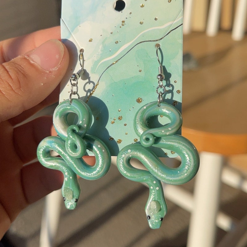Snake Earrings - Etsy