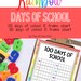 DIGITAL DOWNLOAD: Rainbow Days of School Counting Chart Poster / 100 ...