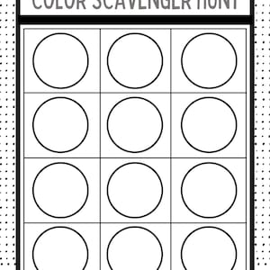 DIGITAL DOWNLOAD: Rainbow Scavenger Hunt / Homeschool / Printables for ...