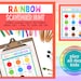 DIGITAL DOWNLOAD: Rainbow Scavenger Hunt / Homeschool / Printables for ...