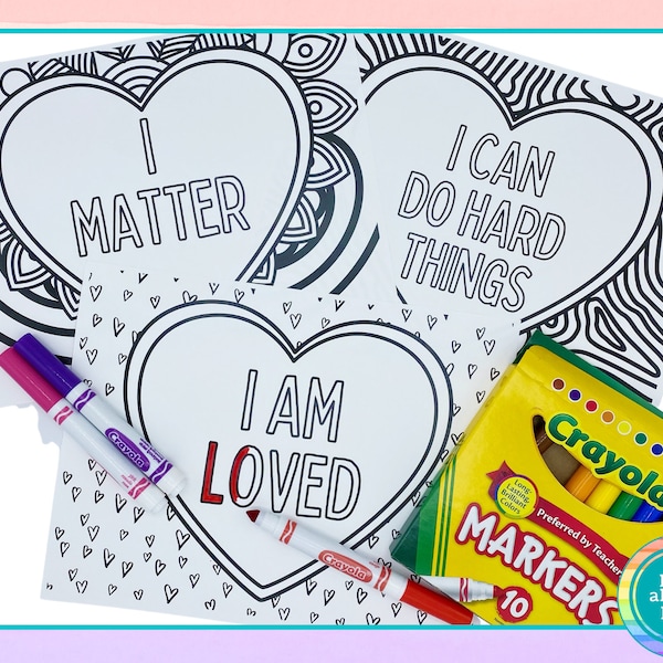 Positive Coloring - Etsy