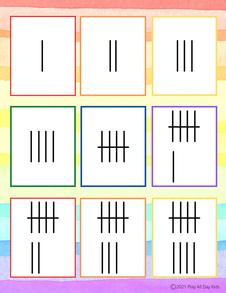 DIGITAL DOWNLOAD: Rainbow Number Cards 0-20 / Math Printables / Number ...