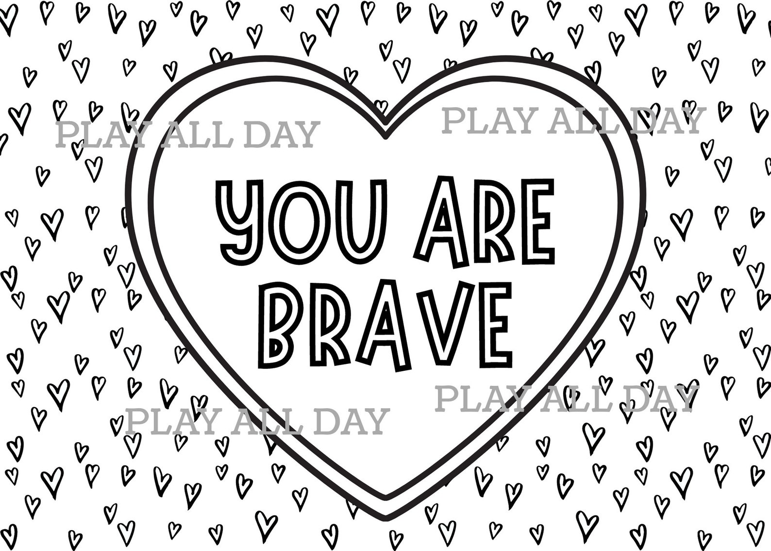 DIGITAL DOWNLOAD: Printable Affirmation Postcards to Color / | Etsy