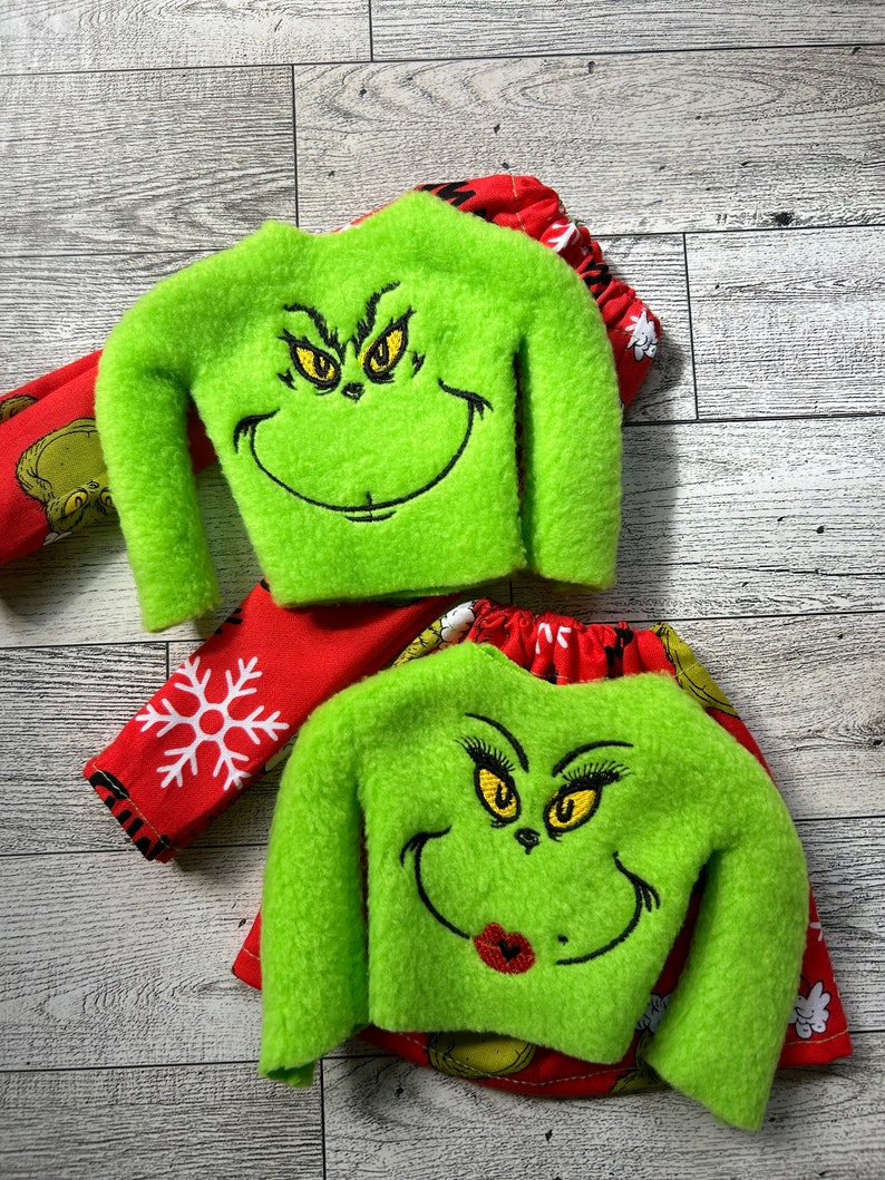 Mr & Mrs Grinch, Elf Clothing, Xmas Elf Clothing - Etsy