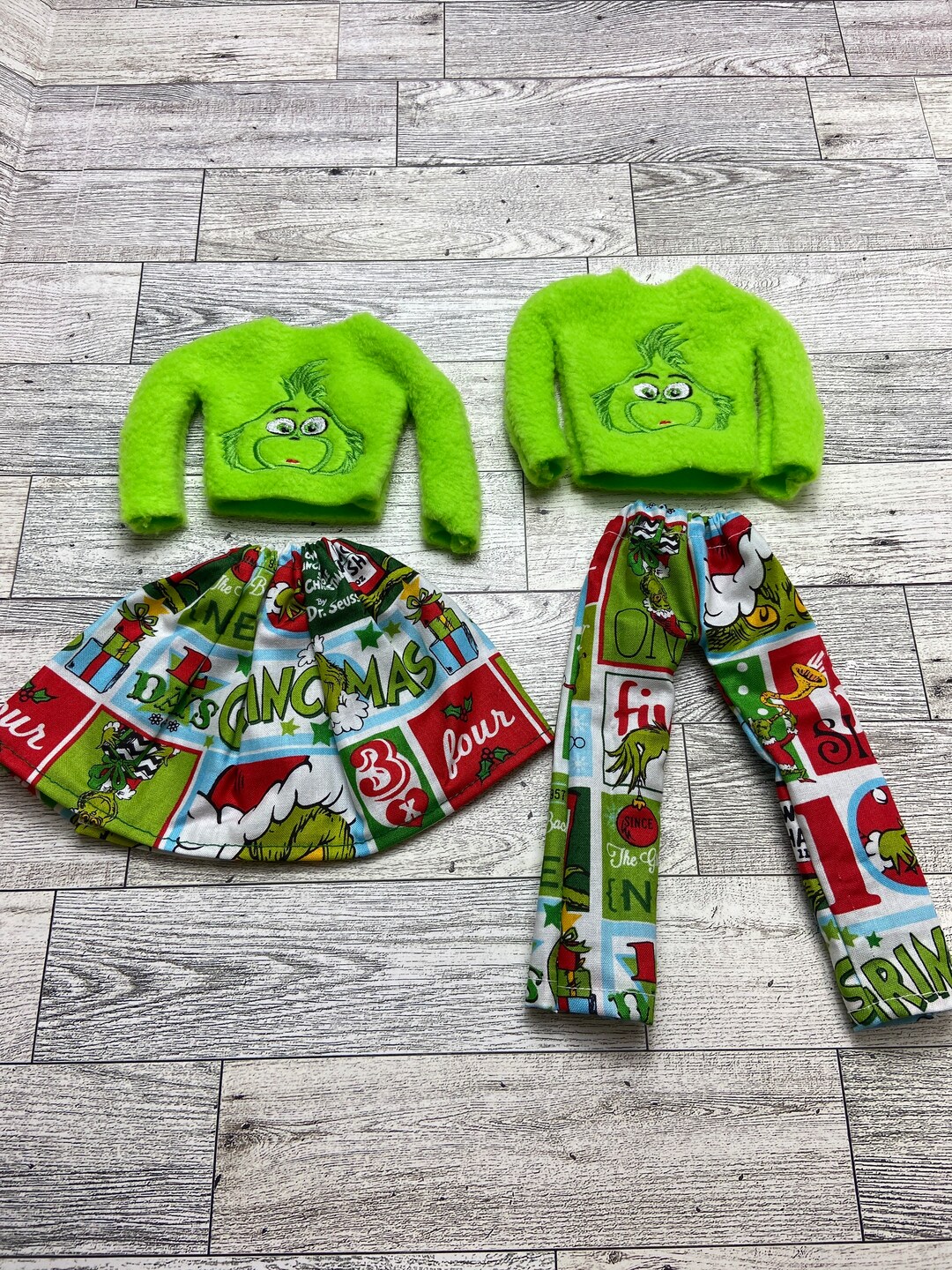 Grinch Elf Clothes, Xmas Elf Clothes - Etsy