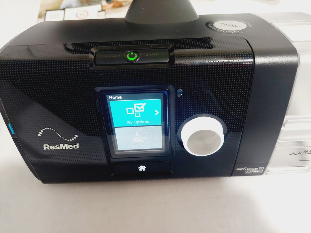 Resmed Cpap Airsense Aircurve 10 Autoset Sleep Apnea Machine W/ Bag ...