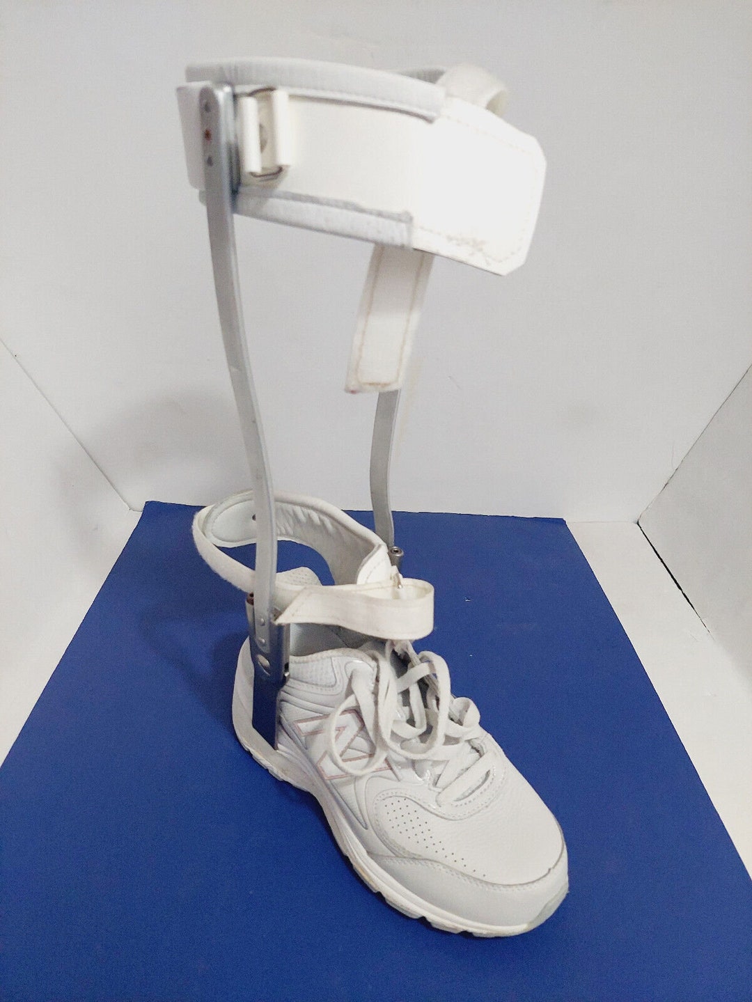 Kafo Right Leg Foot Hinged Brace Support W Nb Shoe Metal Leather Polio