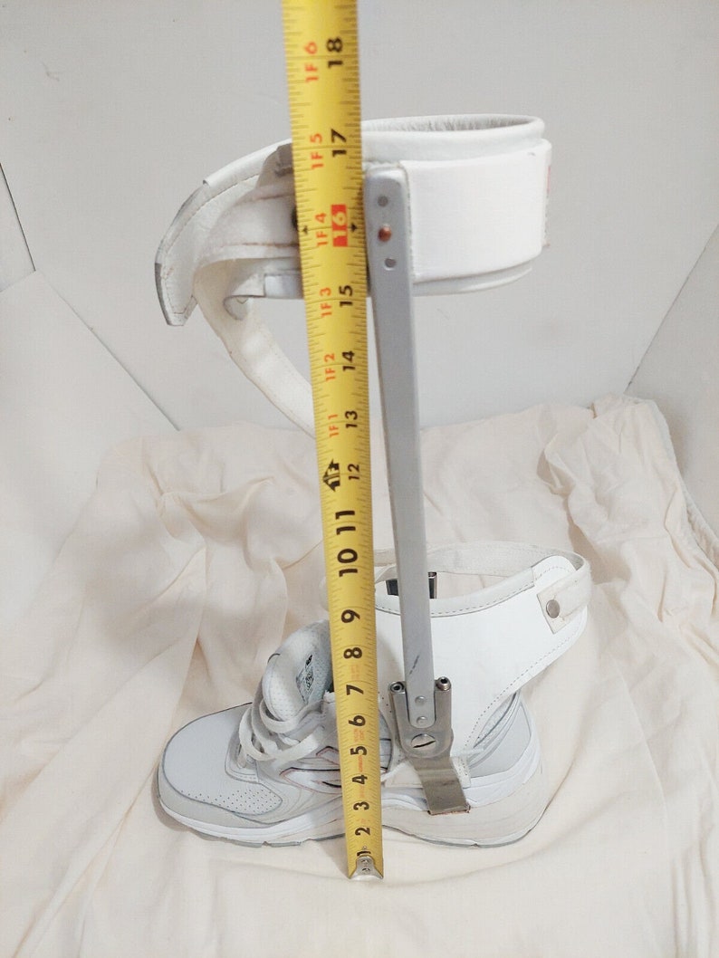 Kafo Right Leg Foot Hinged Brace Support W Nb Shoe Metal Leather Polio
