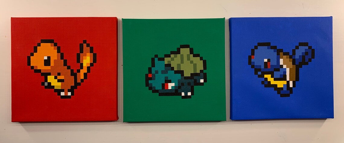 Pokemon Pixel Paintings - Etsy