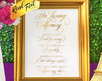 Gold Foil Sign | Etsy