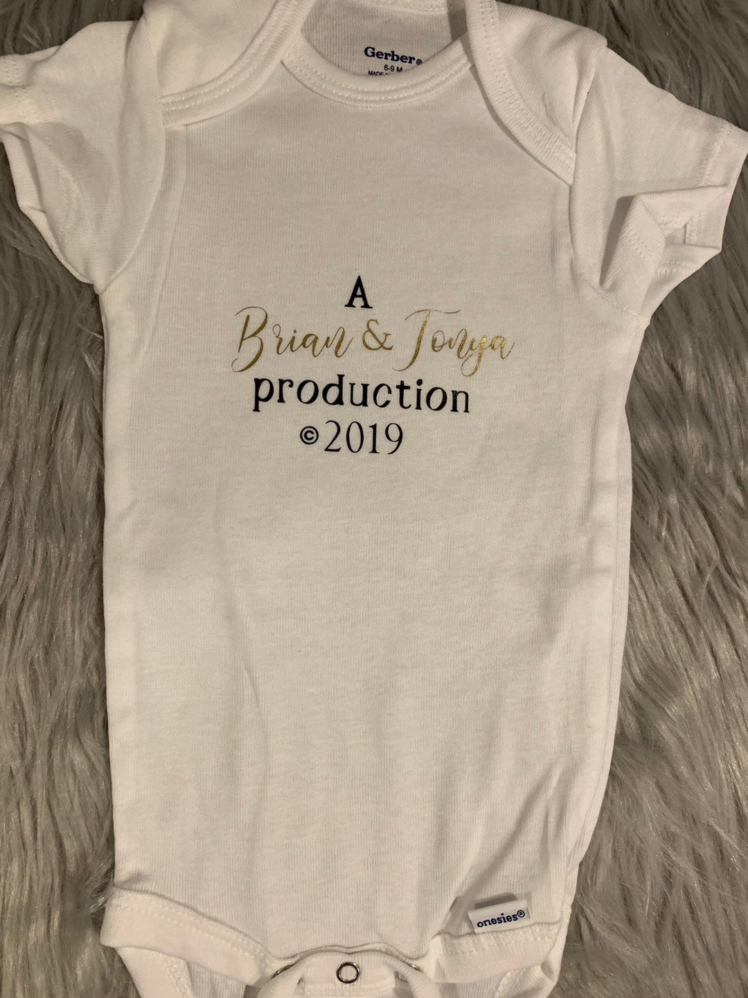 Personalized Production Baby Onesie - Etsy