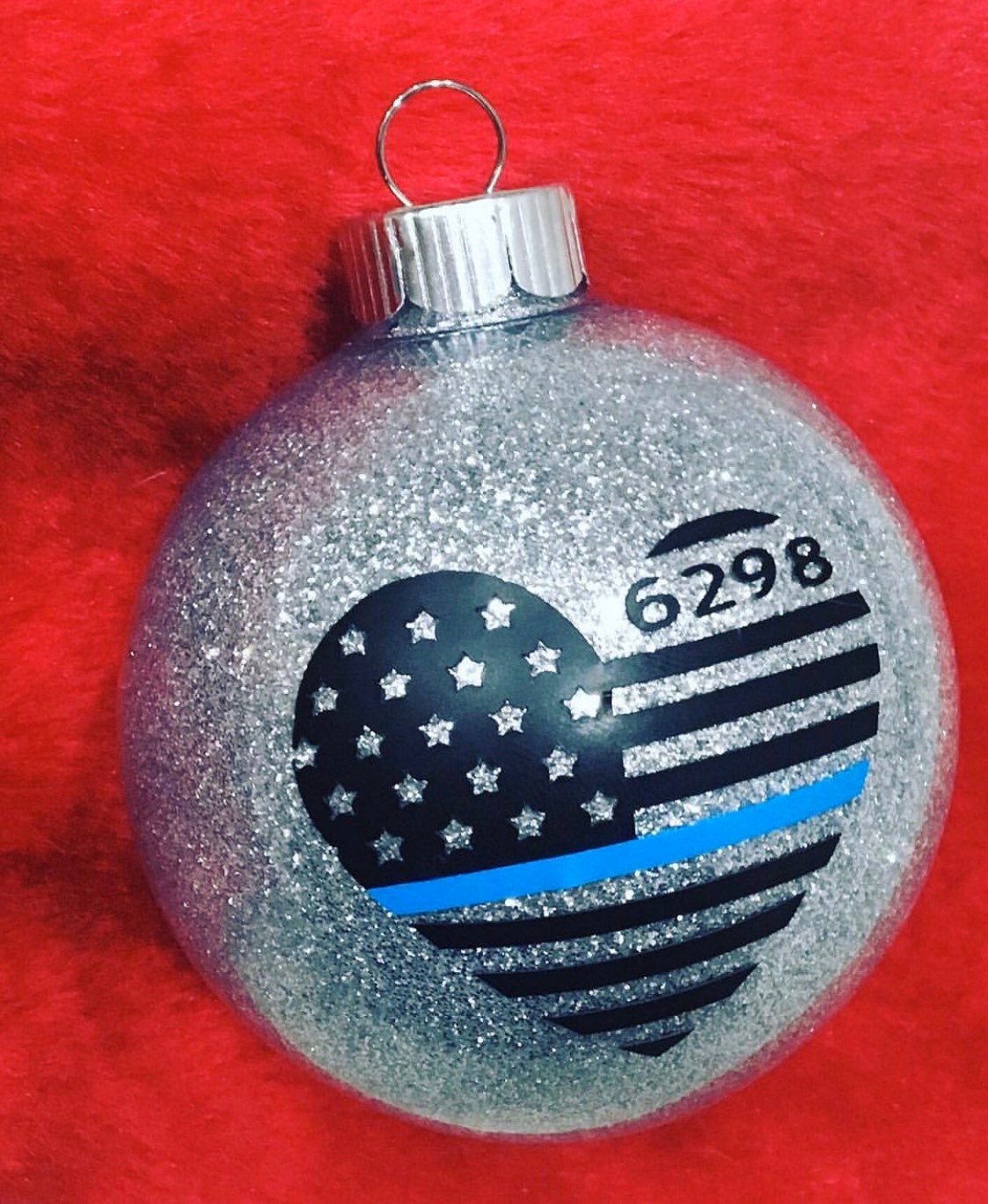 Thin Blue Line Ornament - Etsy
