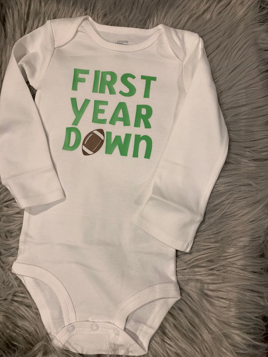 First Year Down Onesie - Etsy