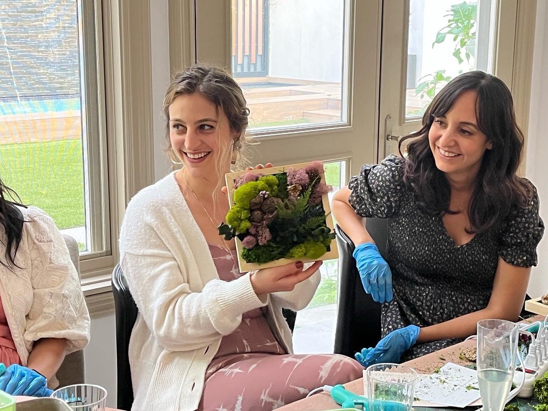 Bridal Shower Activity, Moss Art Workshop, Baby Shower Games, Sprinkle ...